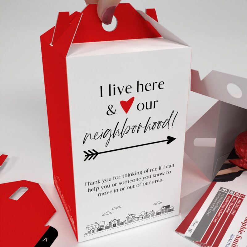 “I Live Here” PopBy Treat Boxes – Pack of 24 – Candy Cartons